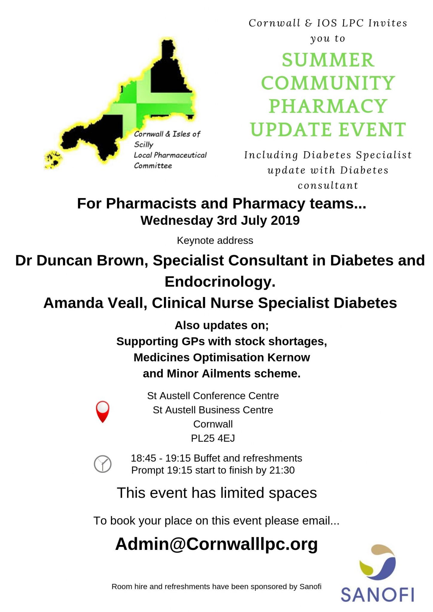 LPC Summer Event – Community Pharmacy Cornwall